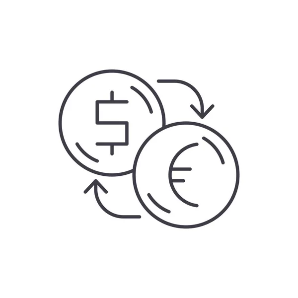 Online currency exchange vector line icon, linear concept, outline sign, symbol Stock Vector by ...