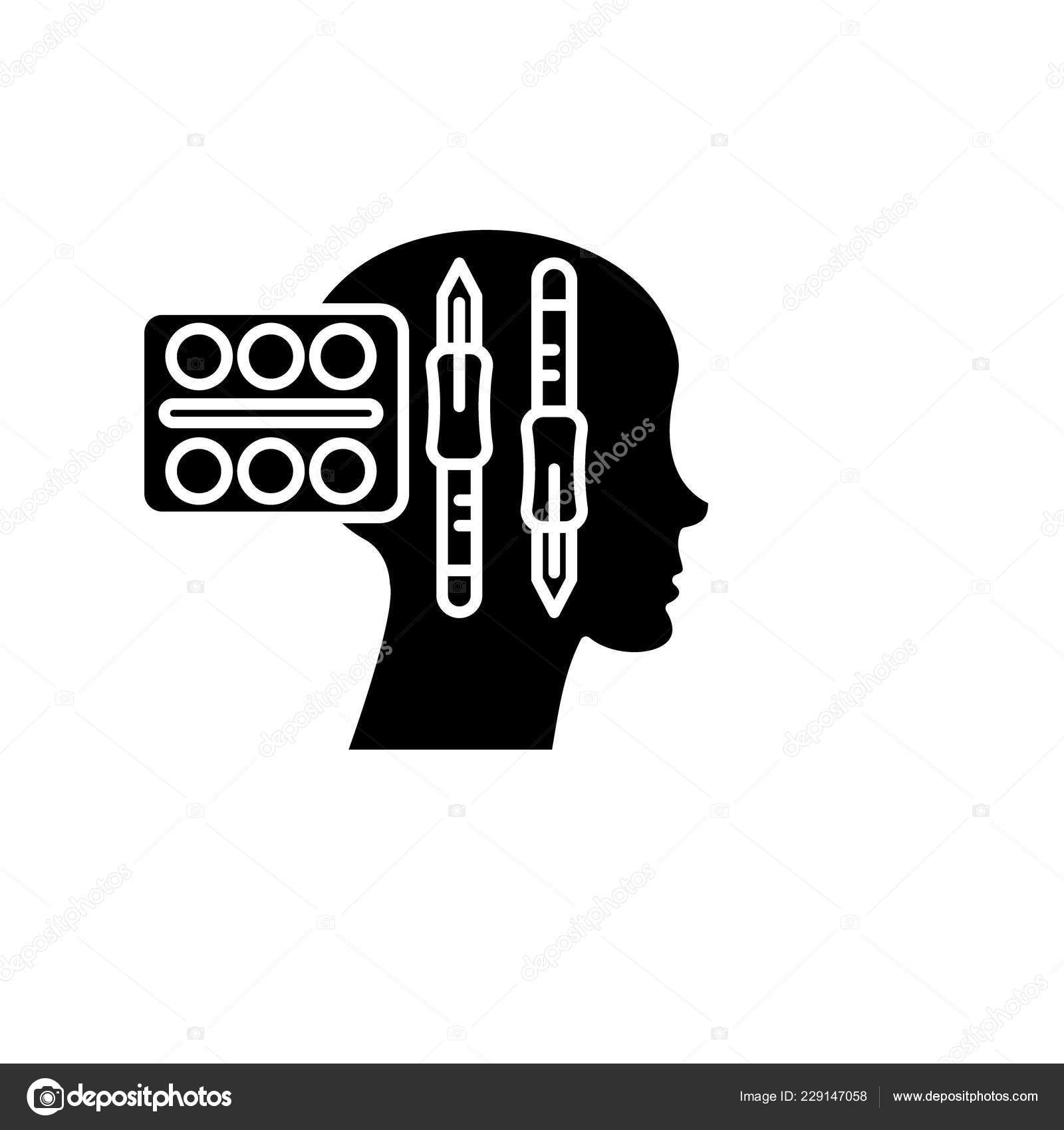 Design thinking black icon, vector sign on isolated background. Design ...