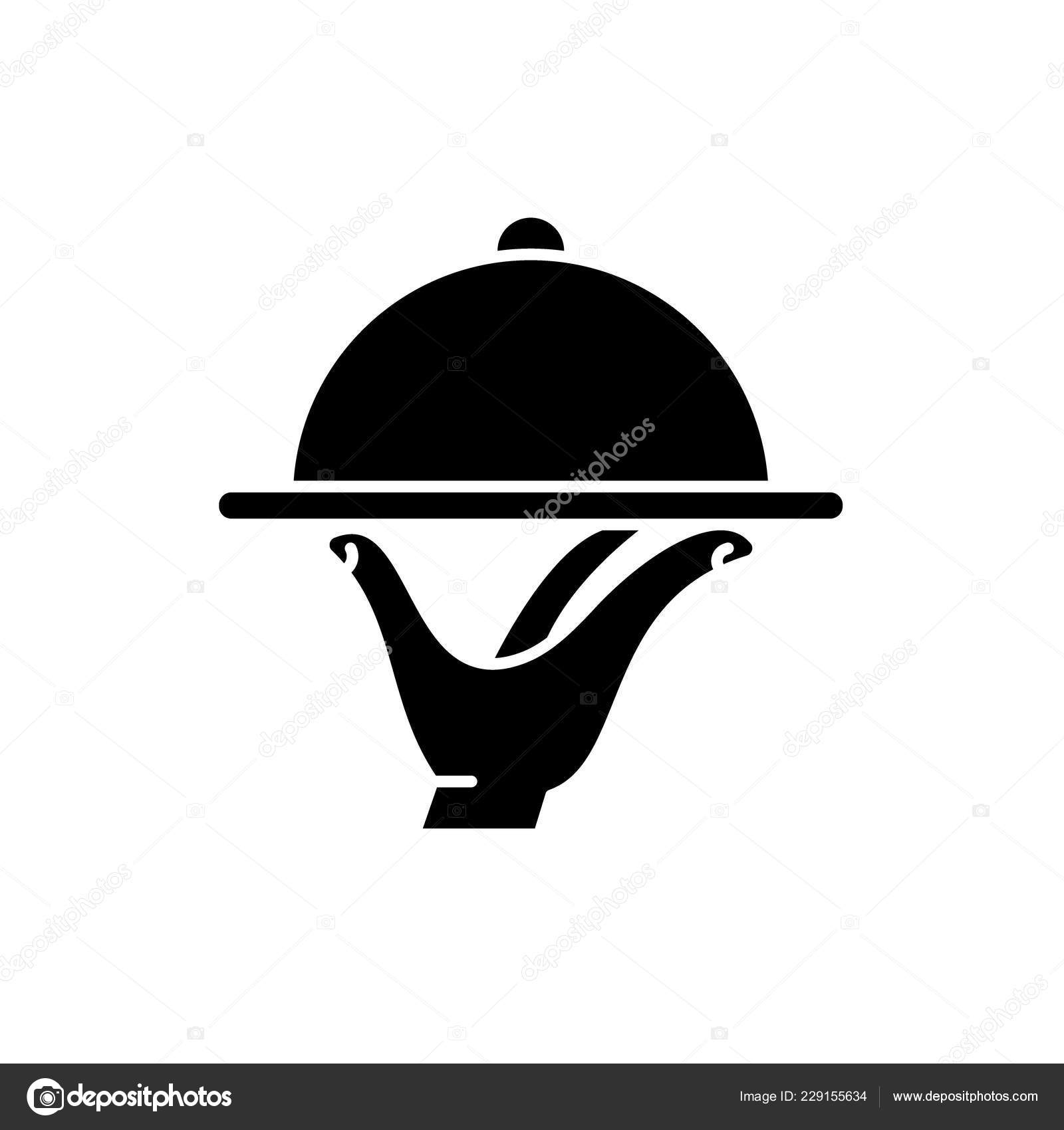 Service black icon, vector sign on isolated background. Service concept ...