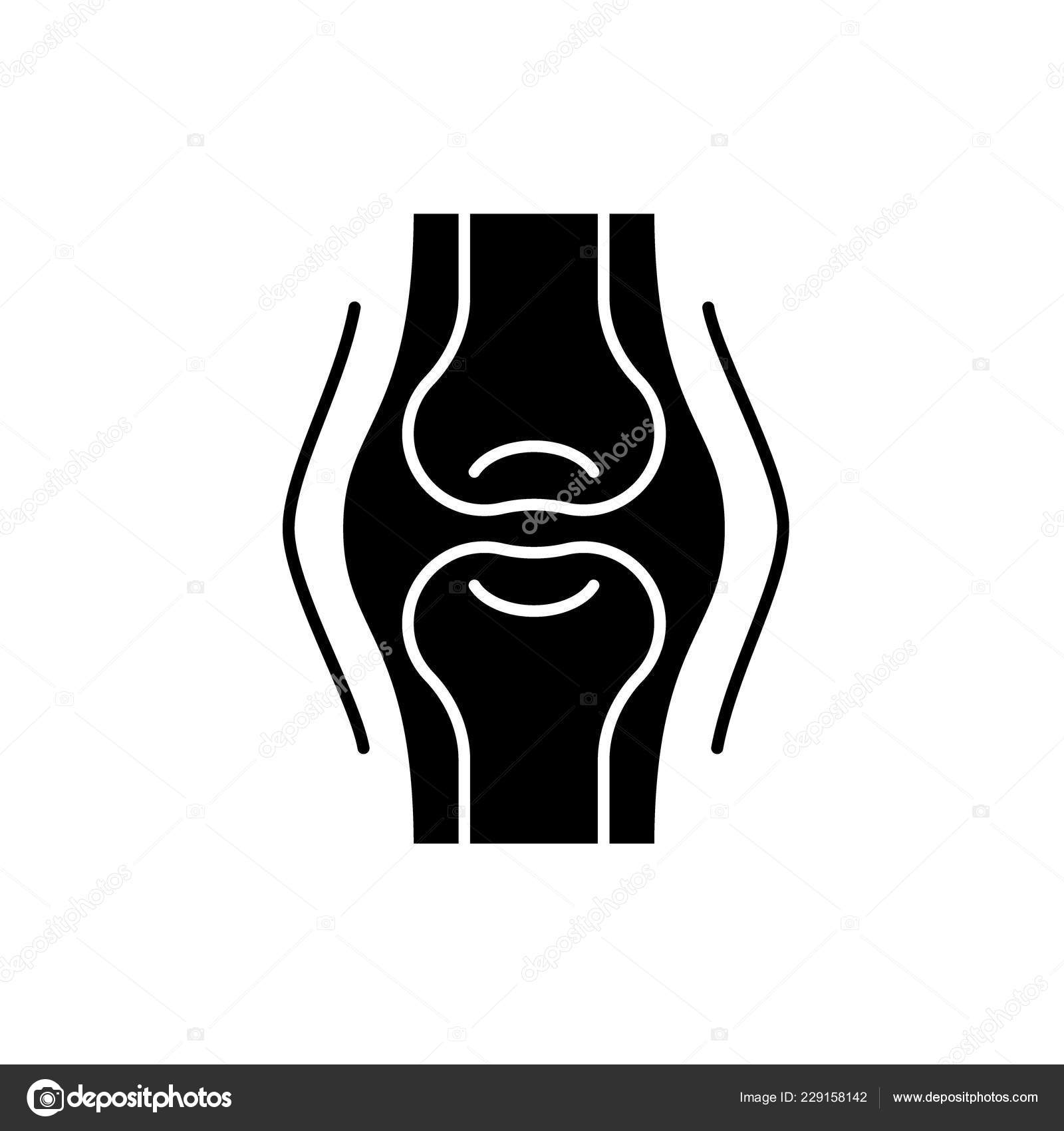 Joints black icon, vector sign on isolated background. Joints concept ...