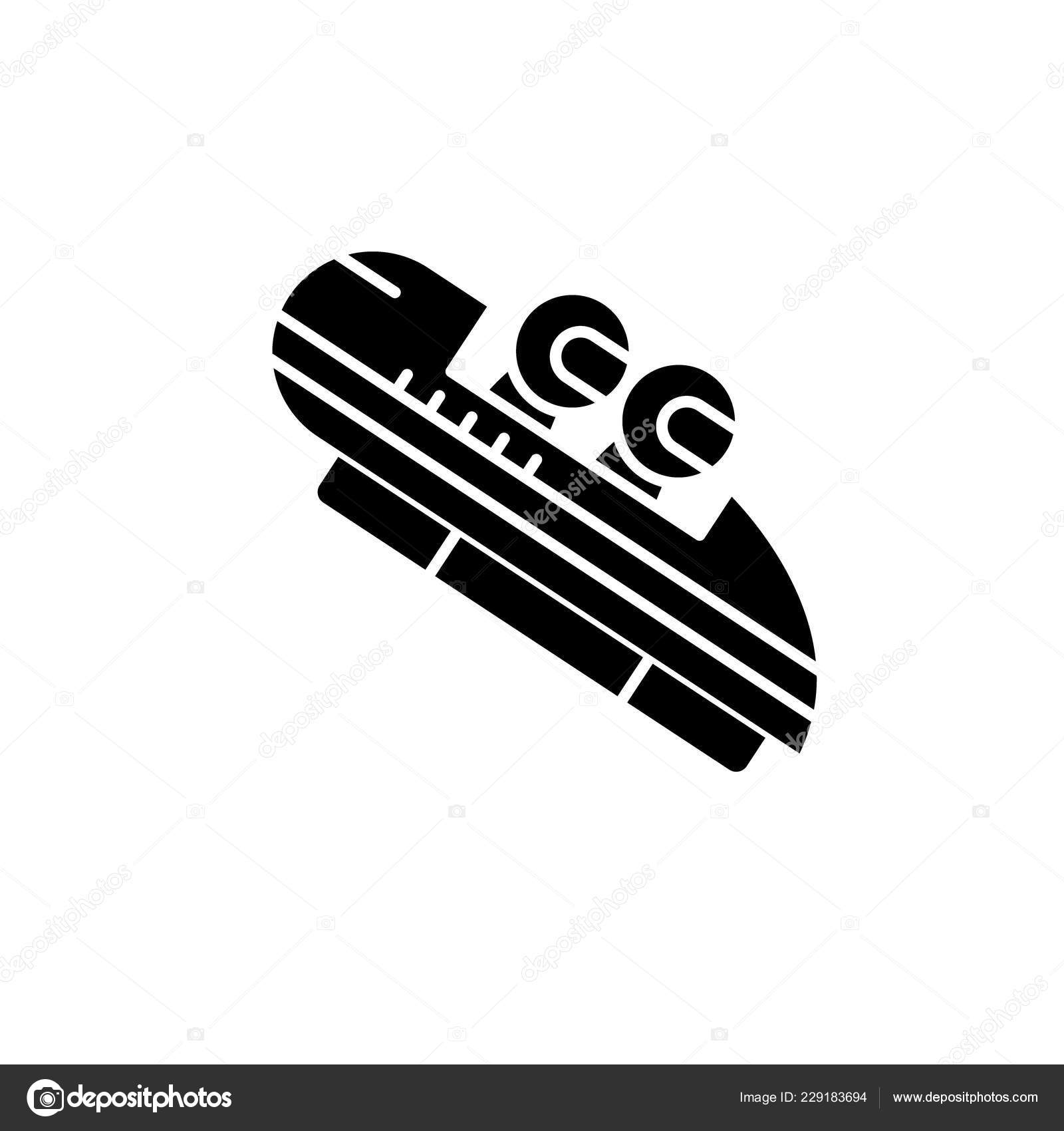 Luge black icon, vector sign on isolated background. Luge concept ...