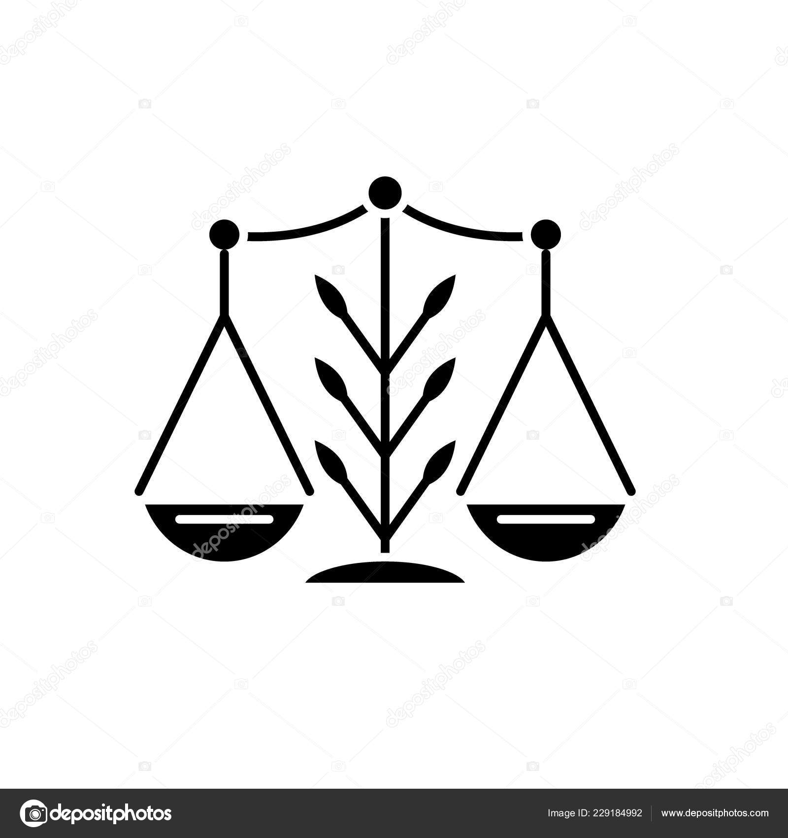 Growing law black icon, vector sign on isolated background. Growing law ...