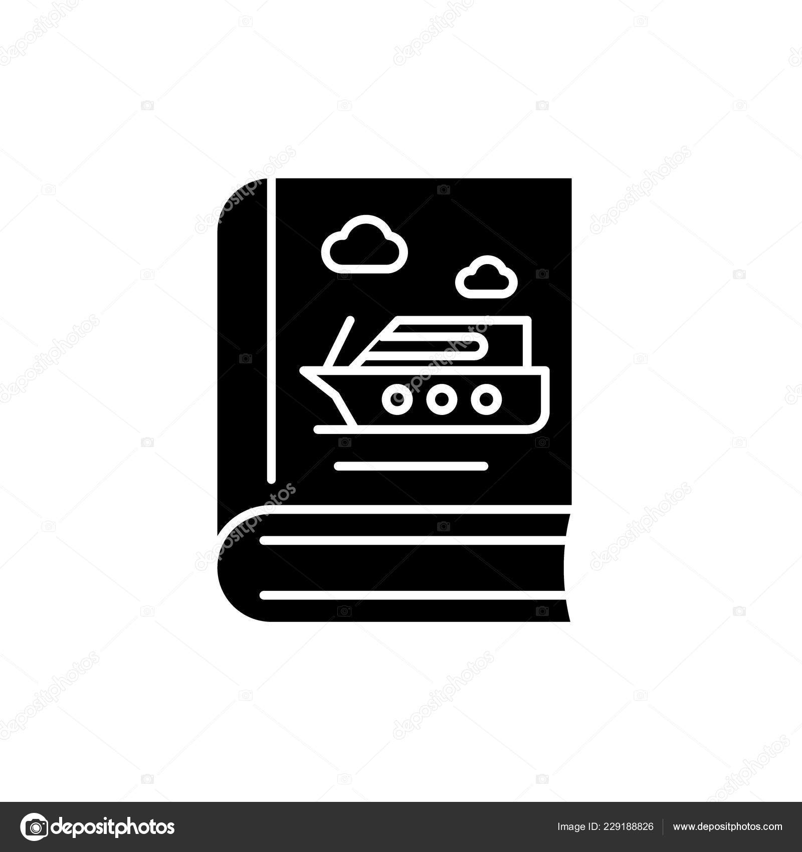 Guide black icon, vector sign on isolated background. Guide concept ...