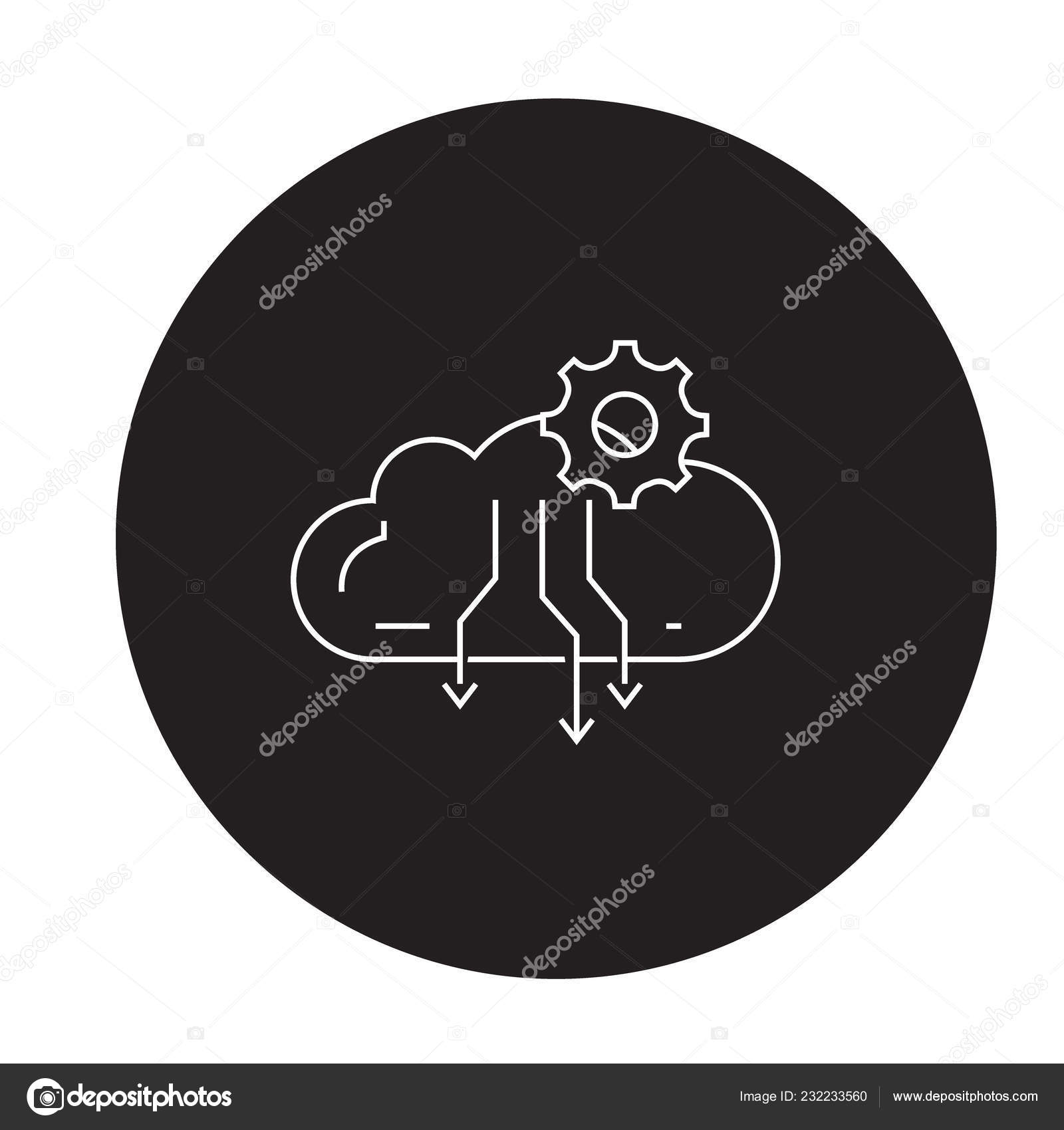 Atmospheric condensation process black vector concept icon. Atmospheric ...