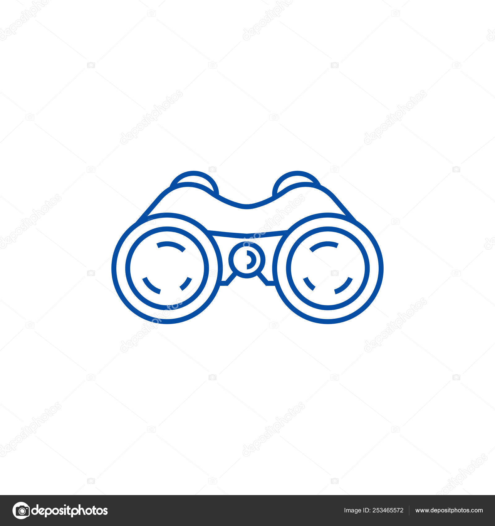 Binoculars,periscope,vision line icon concept. Binoculars,periscope ...