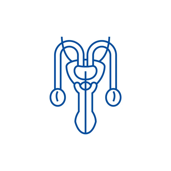 Sperm Line Icon Concept Sperm Flat Vector Symbol Sign Outline