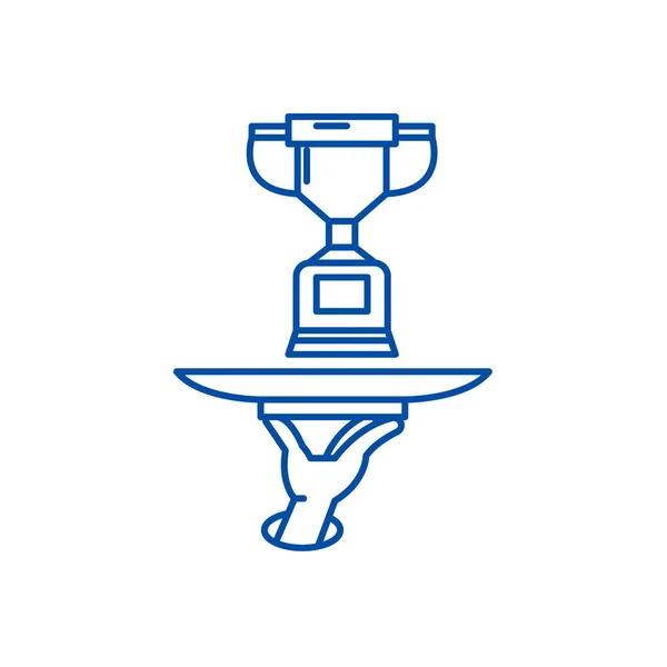 Easy win line icon concept. Easy win flat vector symbol, sign, outline ...