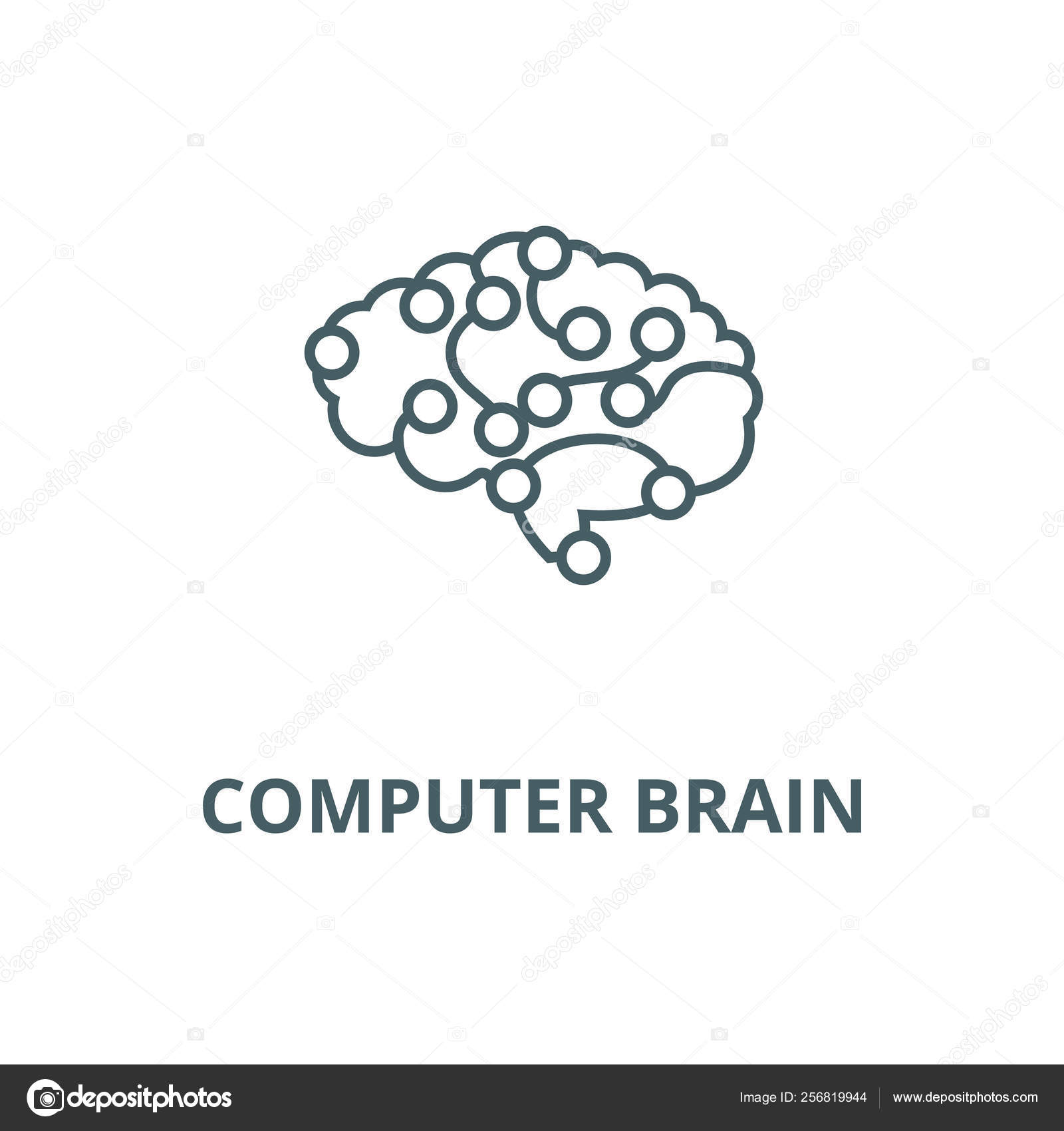 Computer Brain Icon