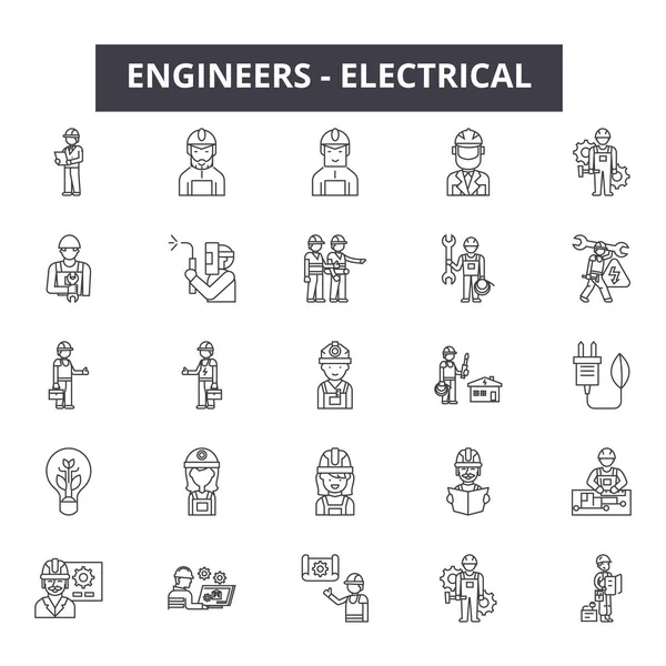 Electrical line icons Vector Art Stock Images | Depositphotos