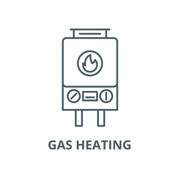 Air conditioning, portable heater line icon, vector. Air conditioning ...