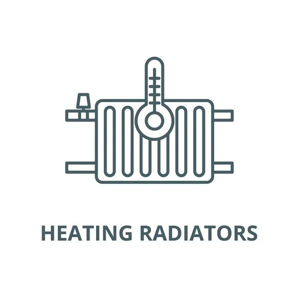 Air conditioning, portable heater line icon, vector. Air conditioning ...