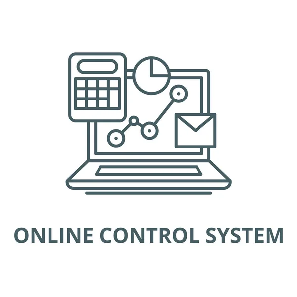 Online study thin line icon, sign, symbol, illustation, linear concept, vector Stock Vector by ...