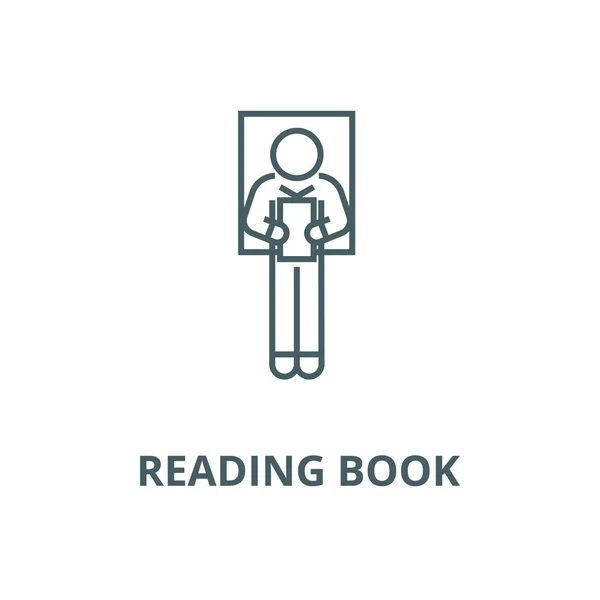 E-book reading line icon concept. E-book reading vector linear ... E-book reading line icon concept. E-book reading vector linear ...