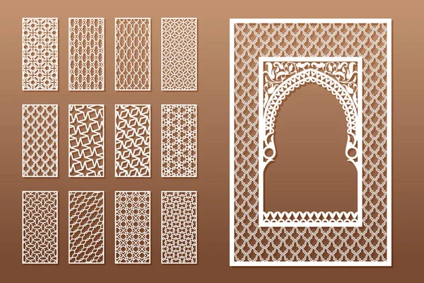 Set Arabic Window Templates Privacy Panels Laser Cutting Design ...