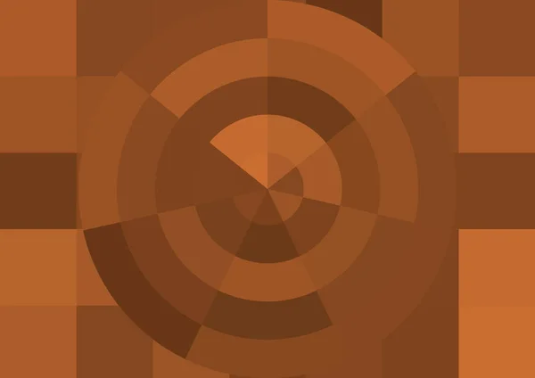 Abstract decorative background with big color square pixels and circle ...