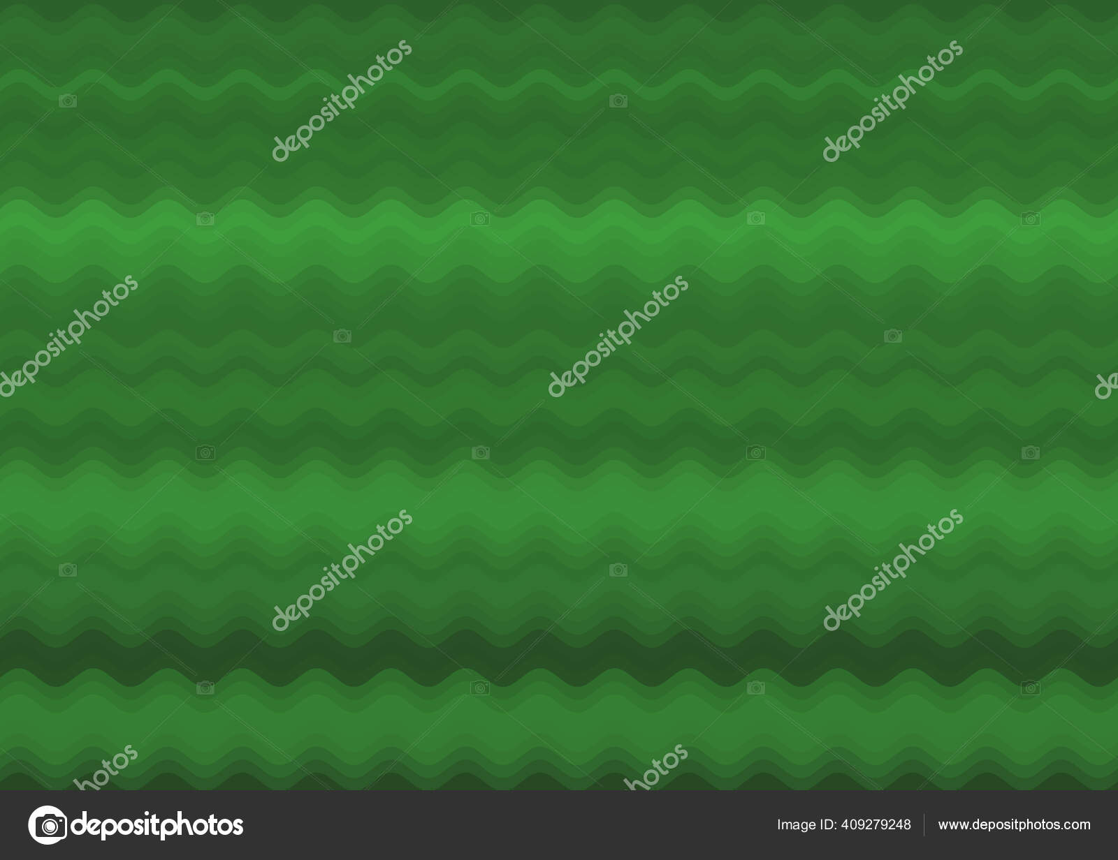 Abstract Decorative Green Background Colored Parallel Waves — Stock ...