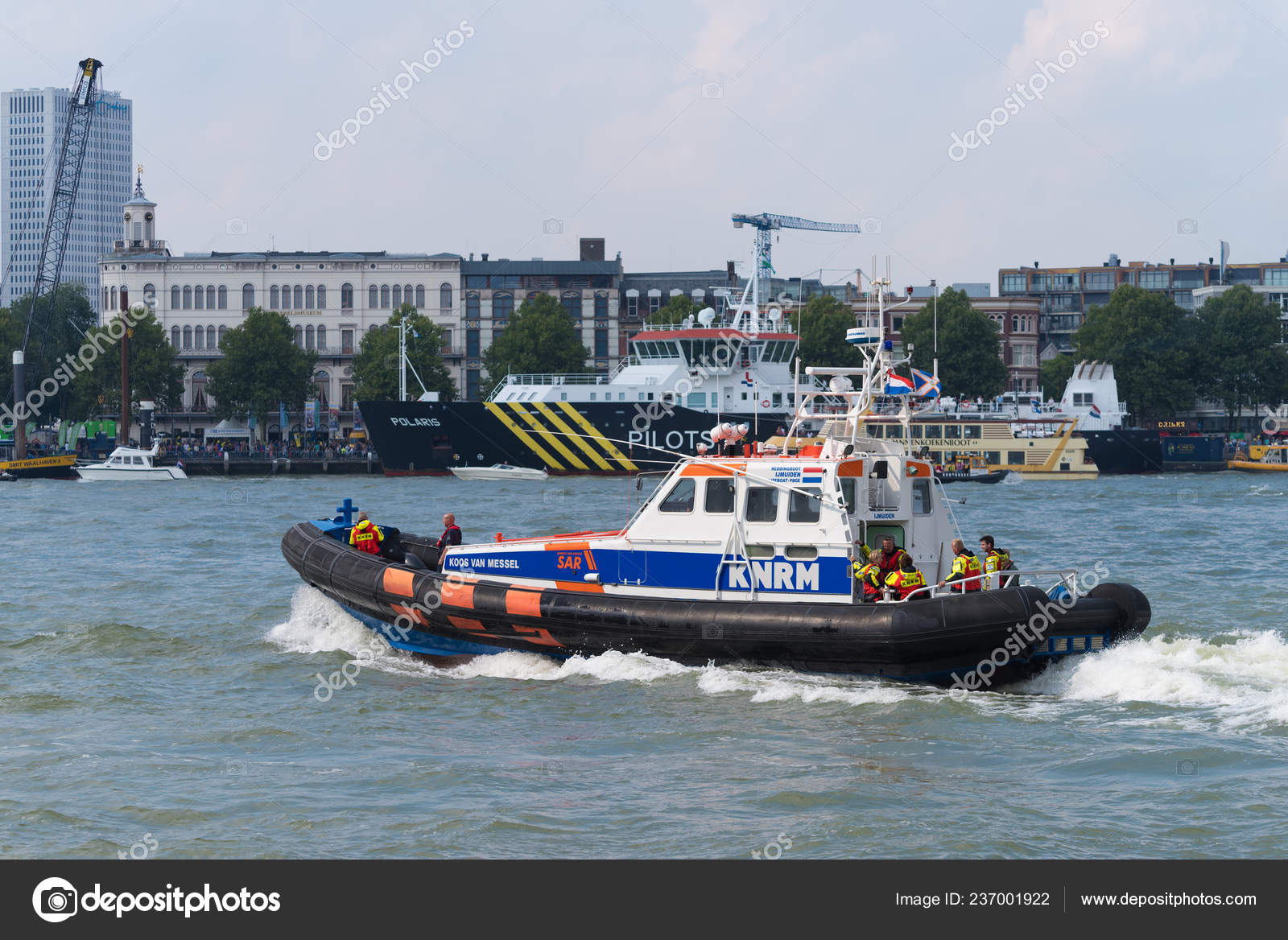 Rotterdam Netherlands September 2017 Lifeboat Demonstration Rotterdam ...