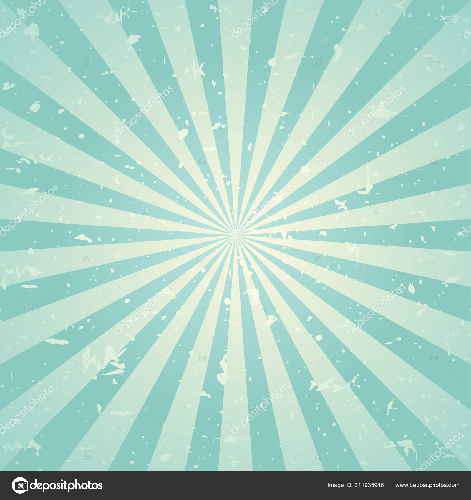 Sunlight retro faded grunge background. green and beige color burst ...