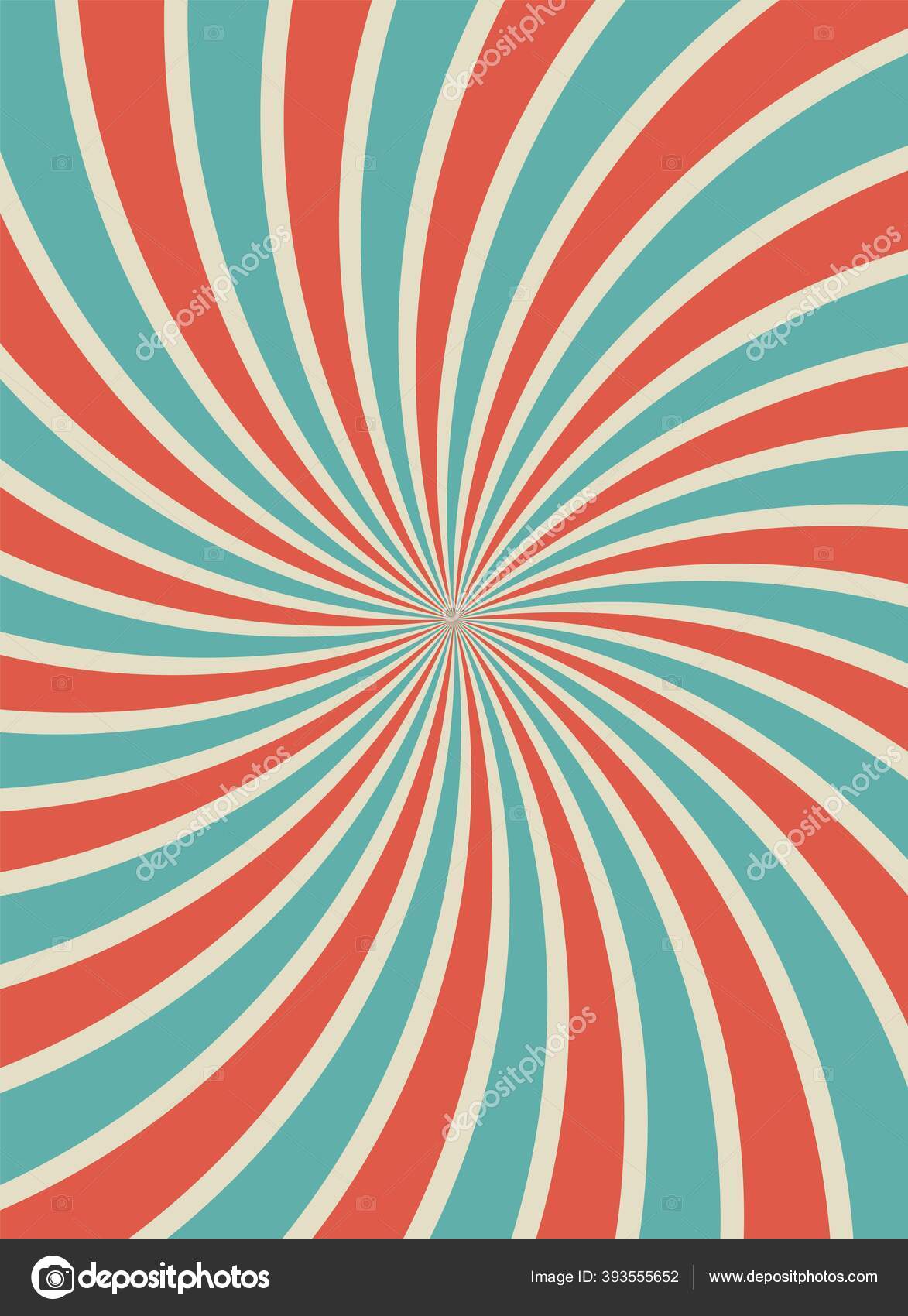 Sunlight Vertical Retro Faded Background Blue Red Color Burst ...