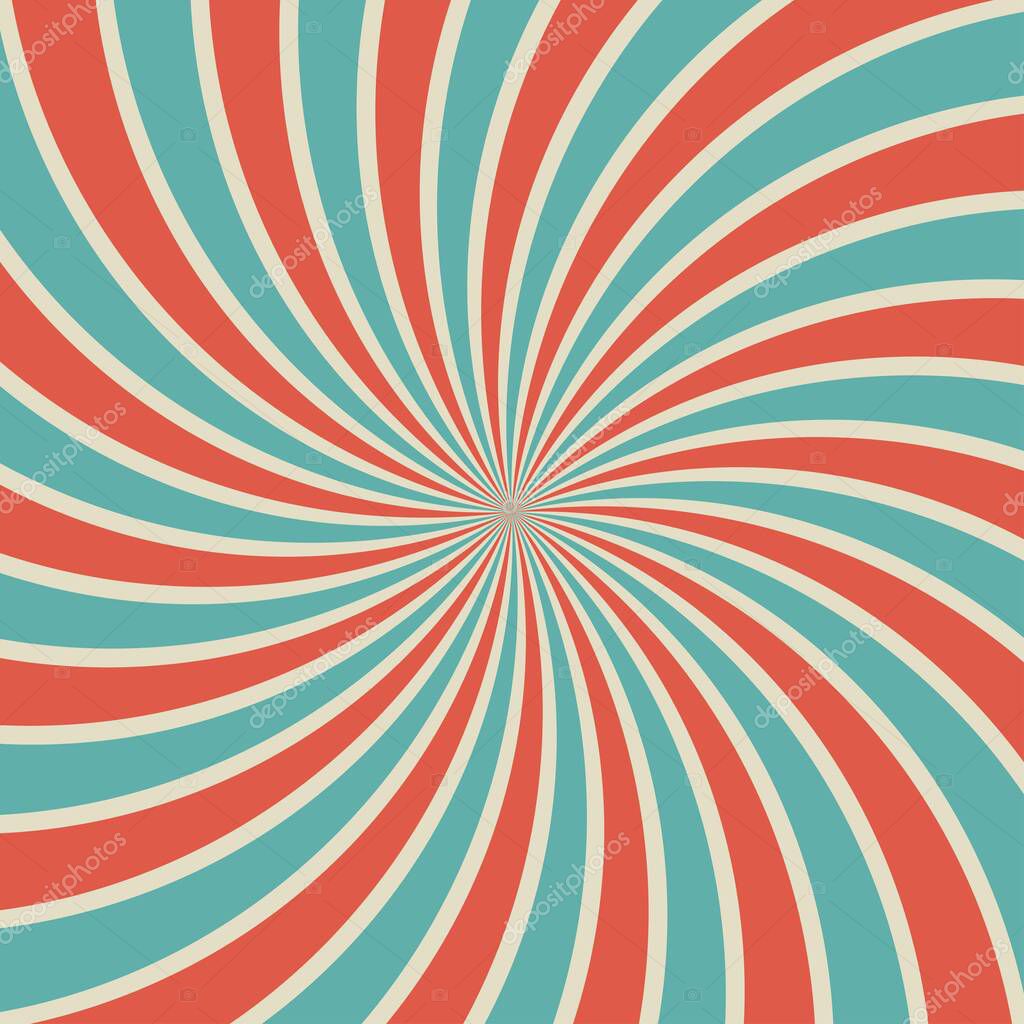 Fondo retro de luz solar. color azul y rojo estalló fondo. Ilustración ...