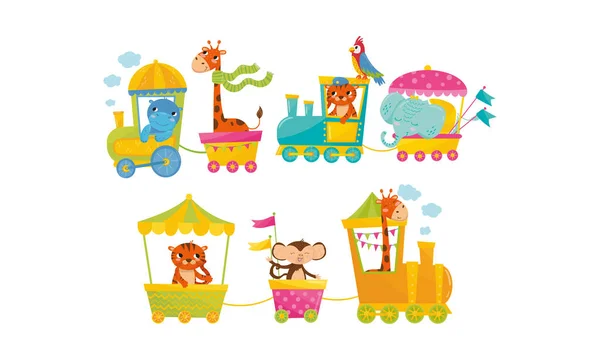 Circus Train With Background — Stock Vector © bilhagolan #49327035