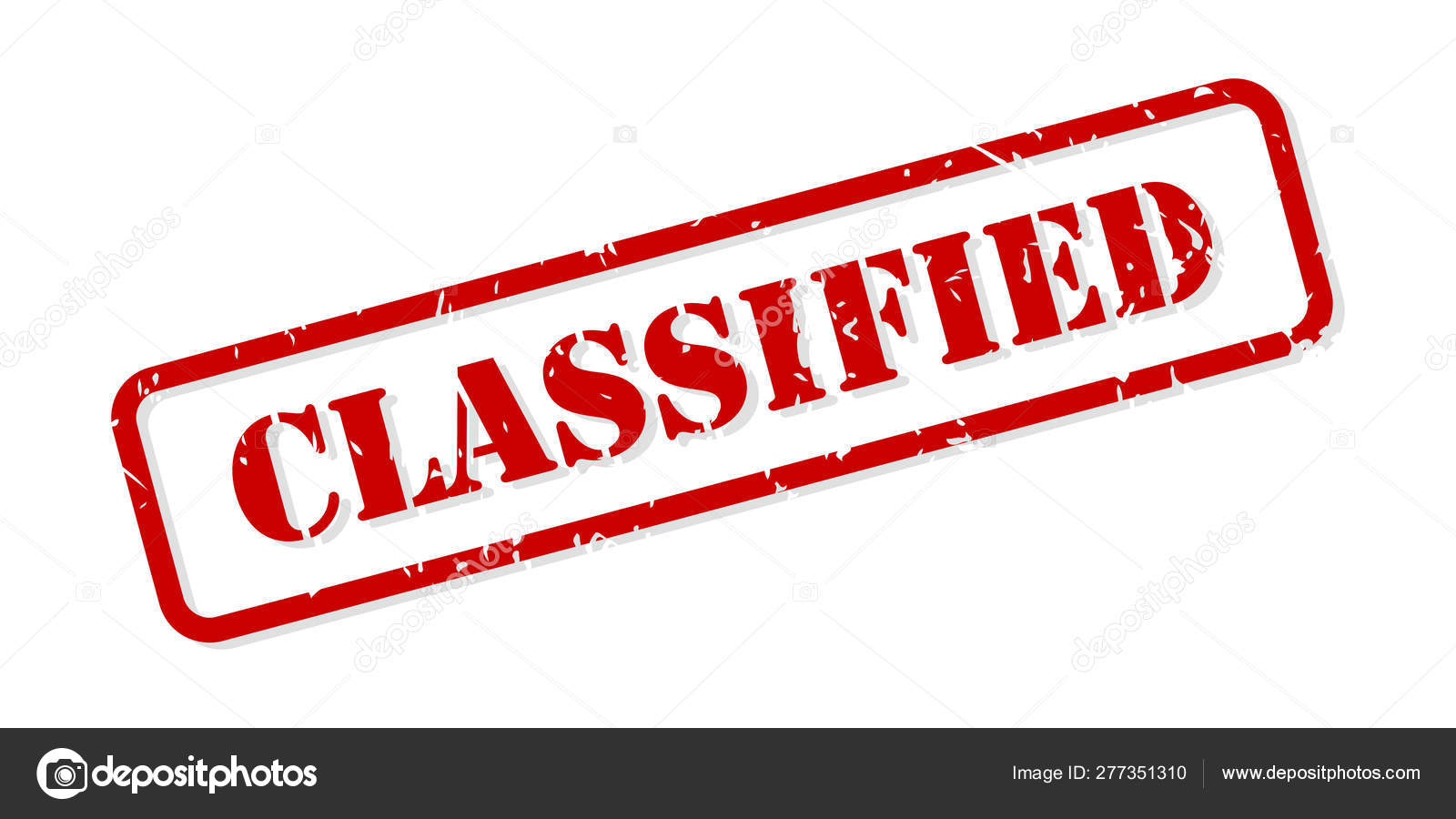 Classified Rubber Stamp Vector Stock Vector by ©THPStock 277351310