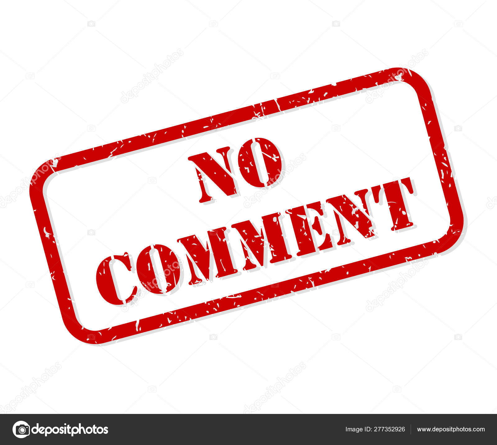 No Comment Rubber Stamp Vector Stock Vector by ©THPStock 277352926