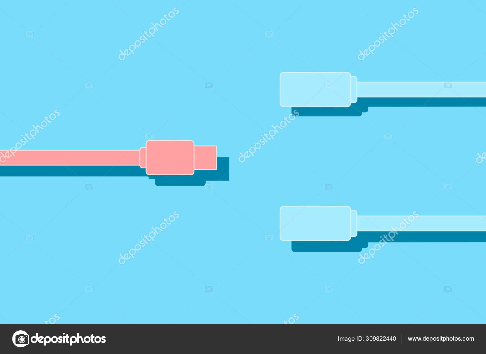 USB C Cables Vector Design Stock Vector Image by ©THPStock #309822440