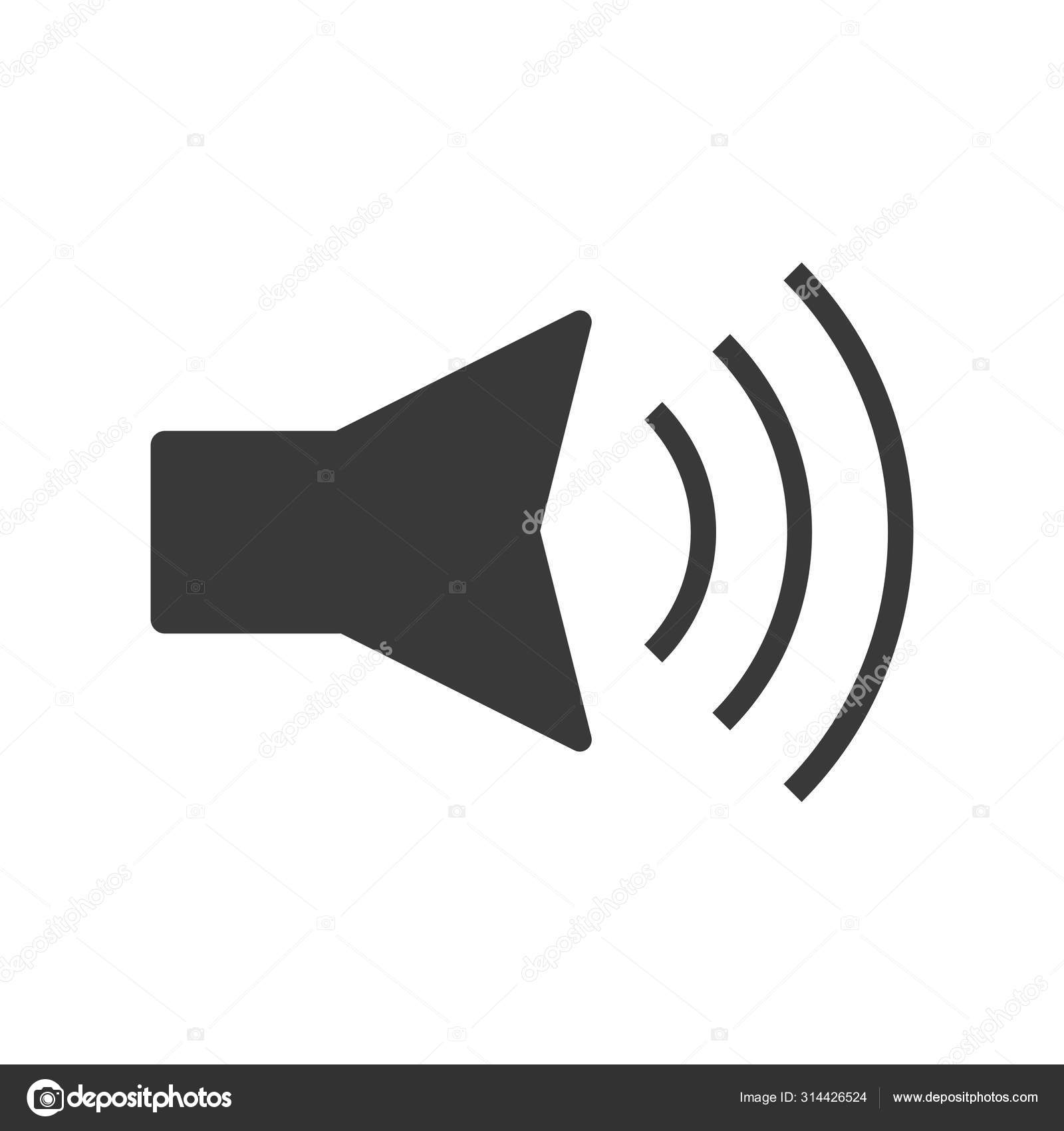 Volume Up Icon Vector Stock Vector by ©THPStock 314426524