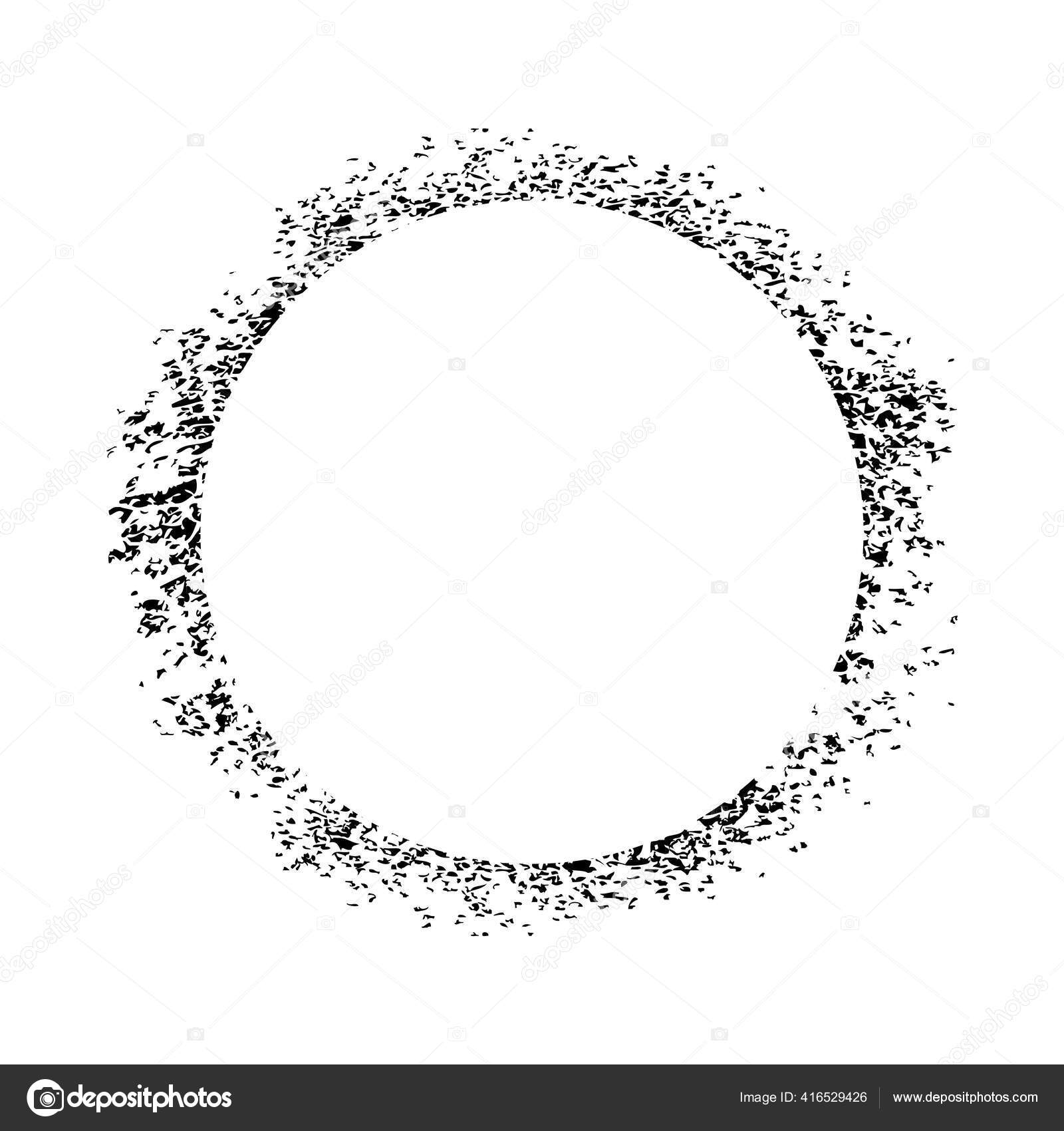 Distressed Circle Splatter Marks Vector Stock Vector by ©THPStock 416529426