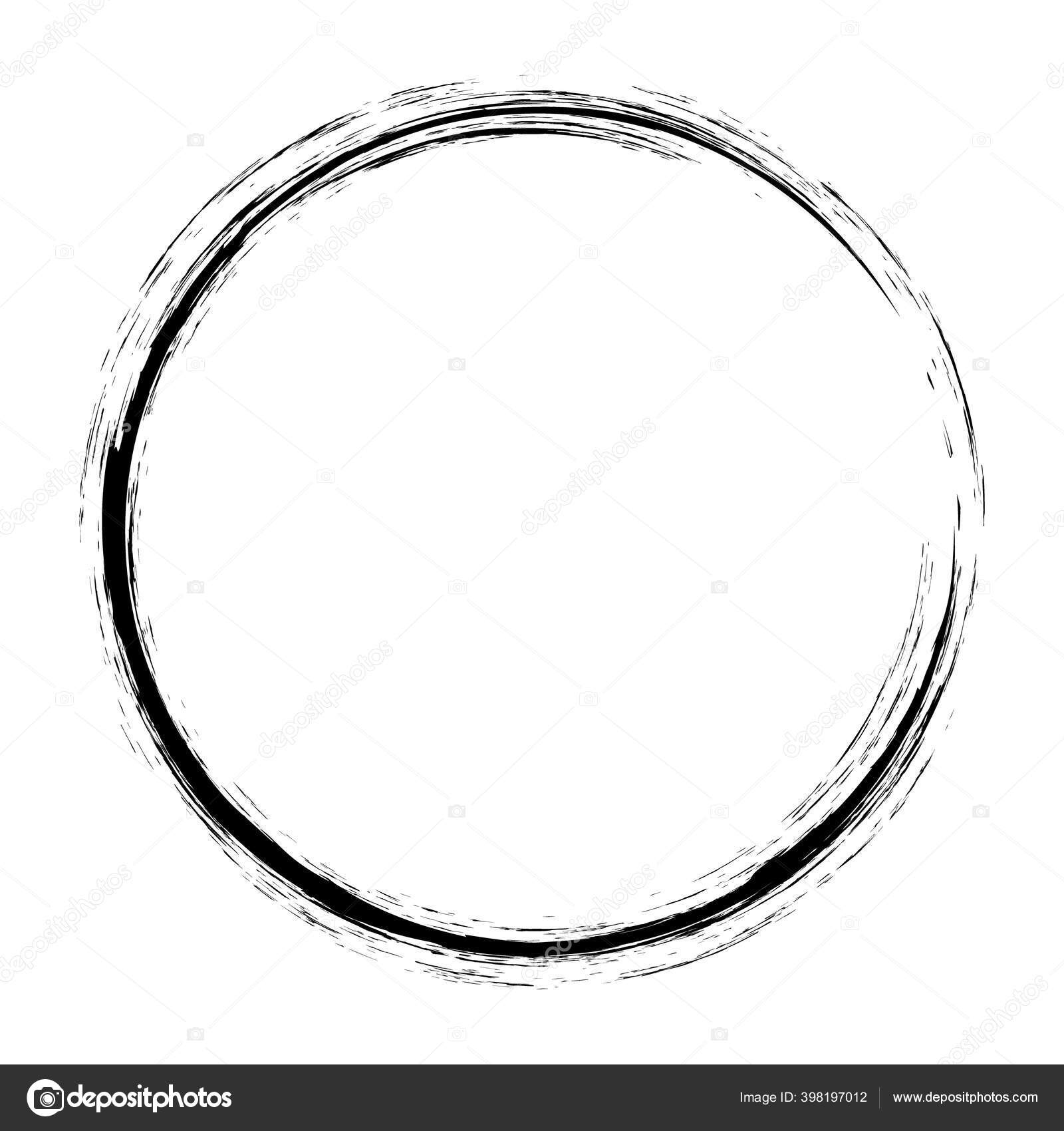 Grunge Red Circle Frame Texture Abstract Texture Stock Vector Design ...