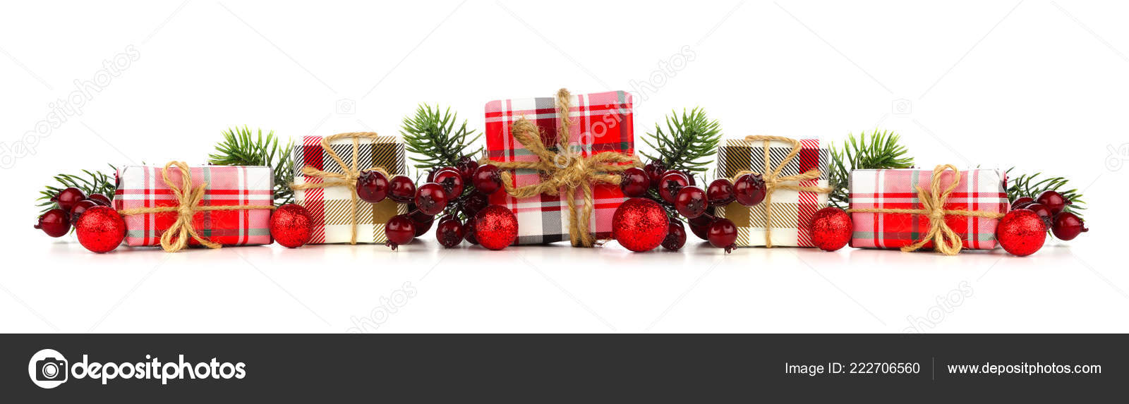 Christmas Presents Border Clipart