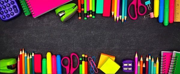 School supplies banner Stock Photos, Royalty Free School supplies ...