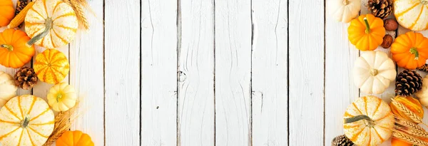 Fall Corner Border Rustic Dark Wood Banner Background Top View Stock Photo by ©JeniFoto 609019386