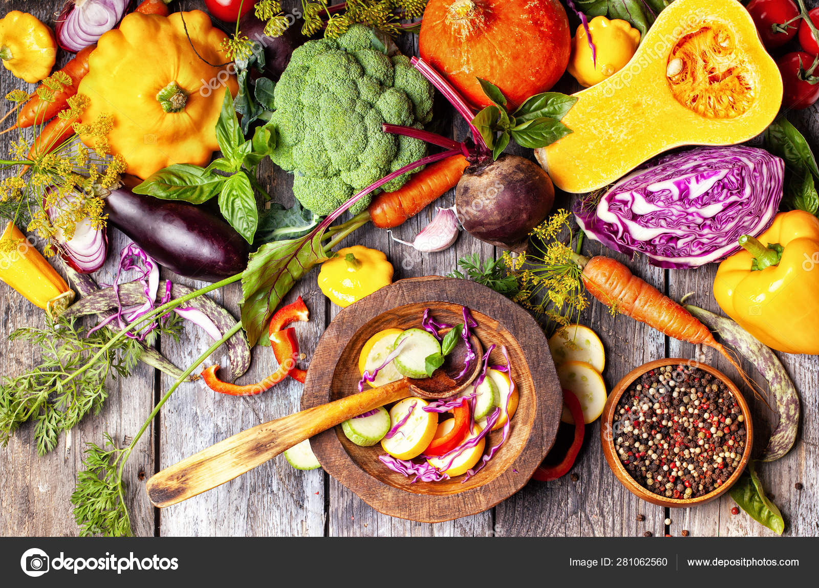 Assorted fresh vegetables Stock Photo by ©sarsmis 281062560