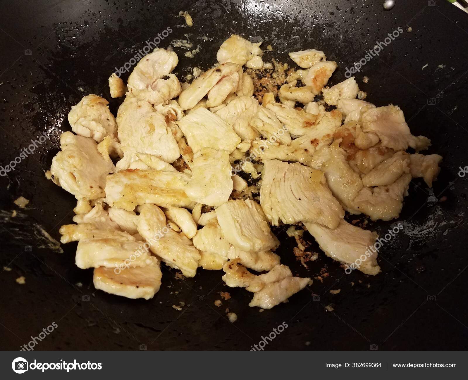 Raw Chicken Meat Cooking Oil Frying Pan Skillet — Stock Photo ...