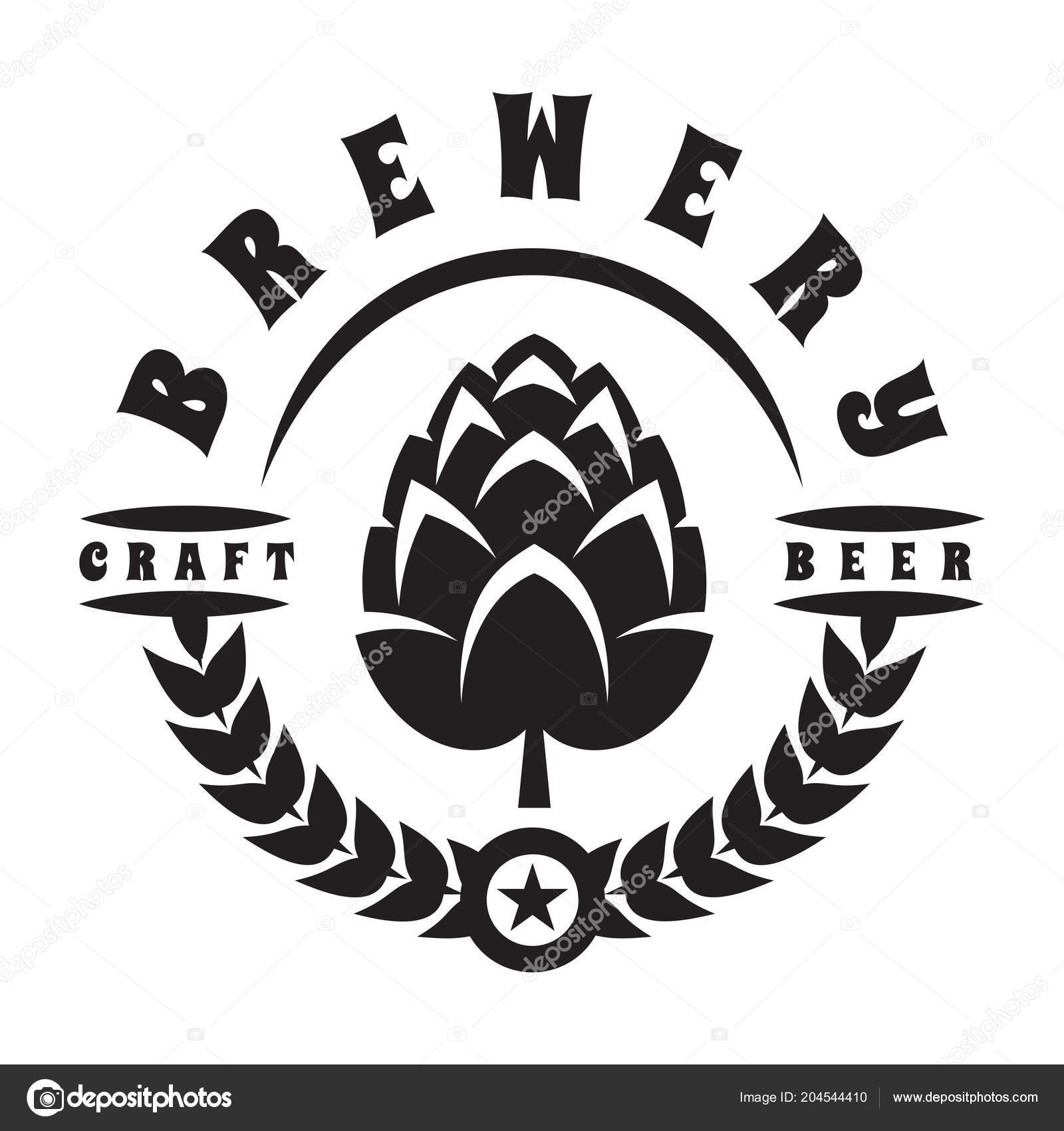 Hops Beer Label Vector