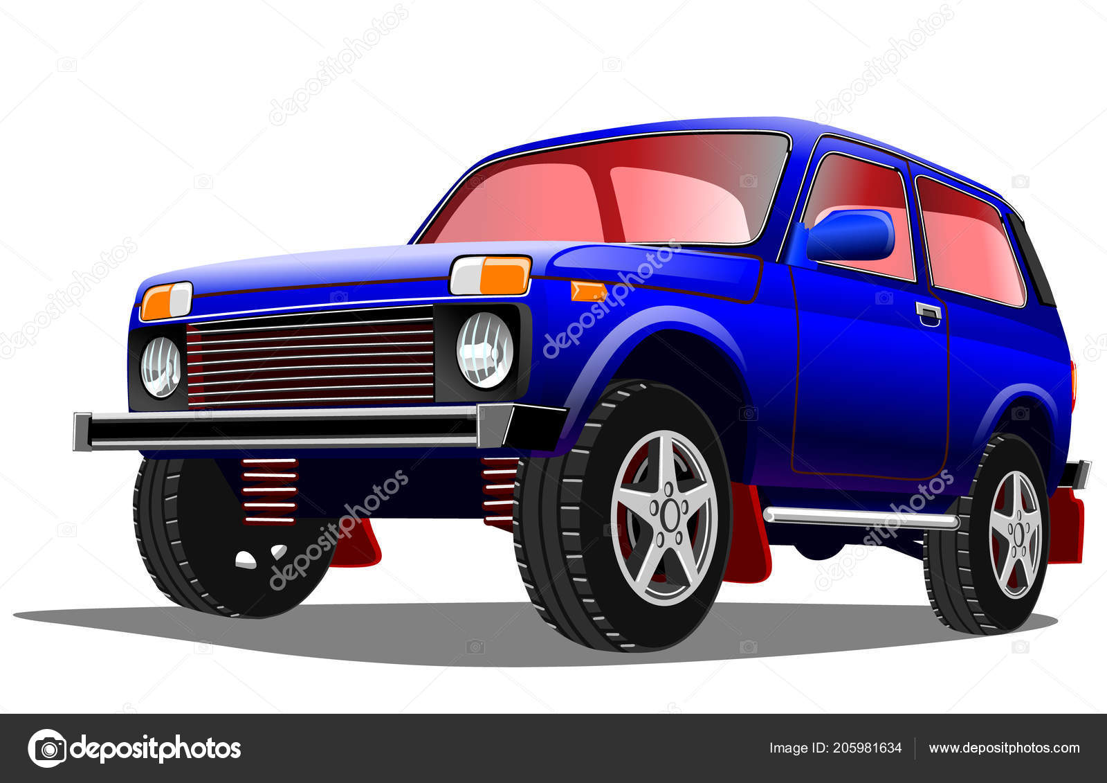 Vus Dessin Animé Sur Fond Blanc Illustration Vectorielle Vecteur par ...