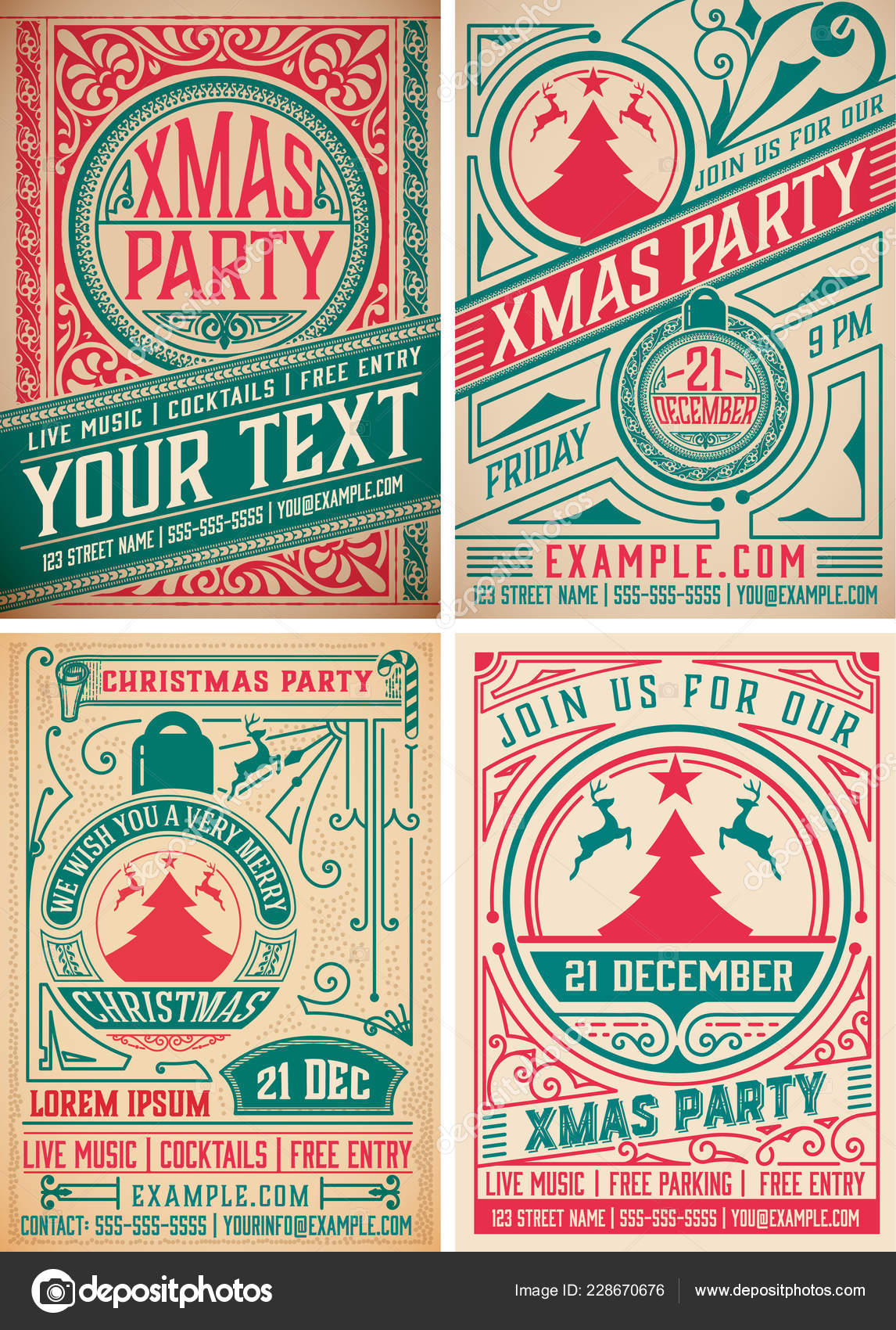 Retro Christmas Party