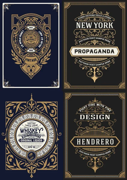 Whiskey labels set Stock Photos, Royalty Free Whiskey labels set Images ...