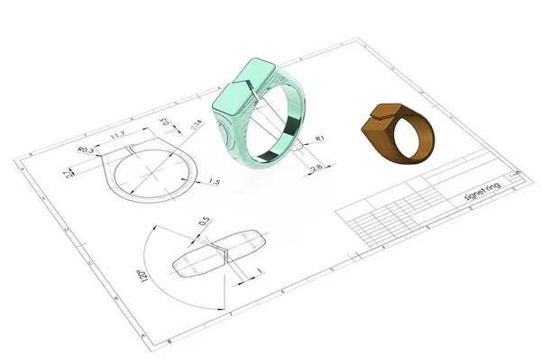 Illustration Propeller Engineering Drawing Stock Illustration by ...