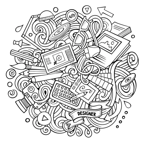 Cartoon vector doodles Art and Design illustration ⬇ Vector Image by ...