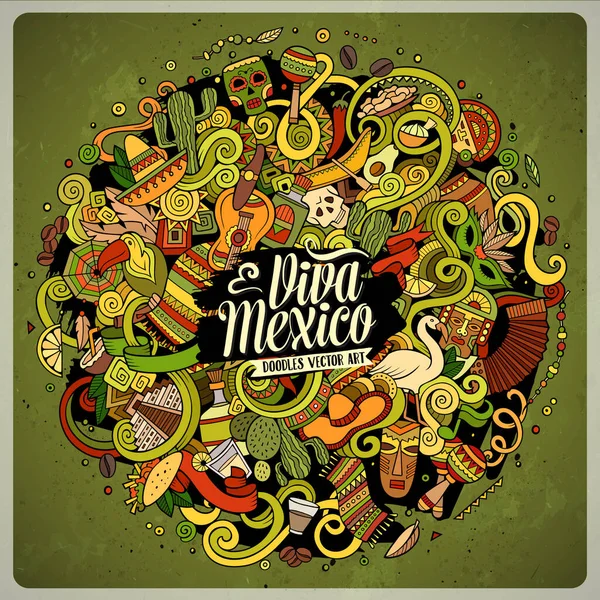 Sketchy vector hand drawn Doodle Latin American objects Stock Vector by ...