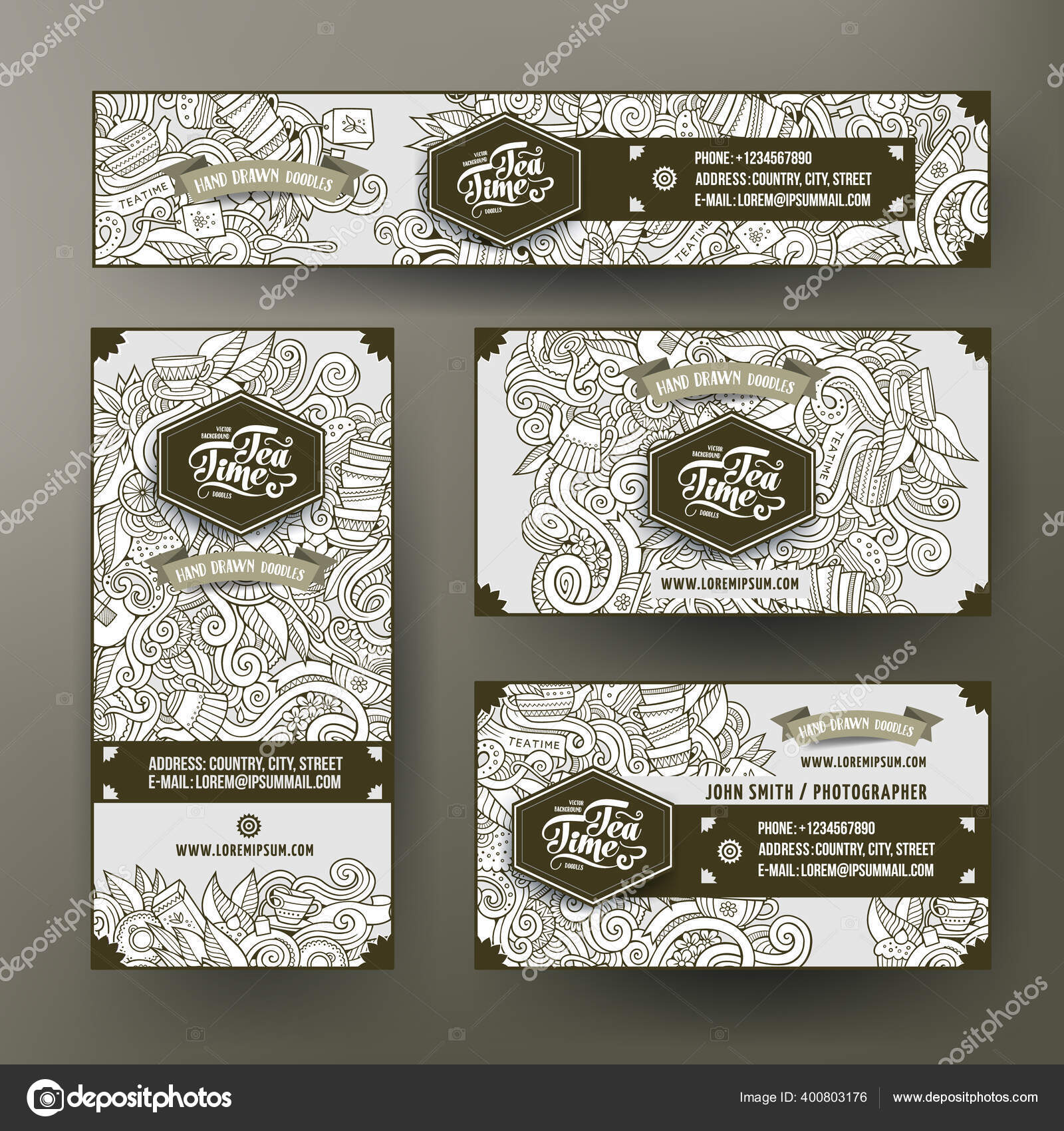 çay Poşeti Etiketi şablonu