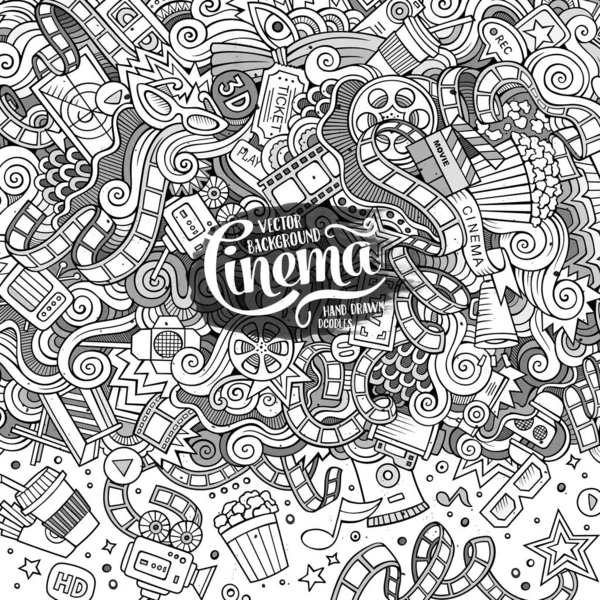 Cartoon corat-coret desain frame bioskop Vektor Stok oleh ©3dsparrow ...