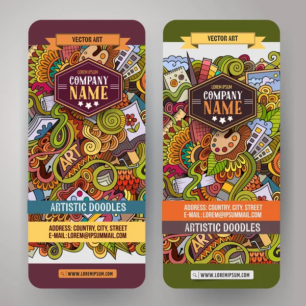 Cartoon Cute Colorful Vector Hand Drawn Doodles Love Corporate Identity ...