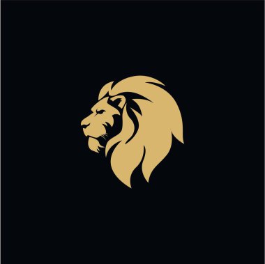 Black And Gold Lion Logo SVG - ClipArt Free Vectors