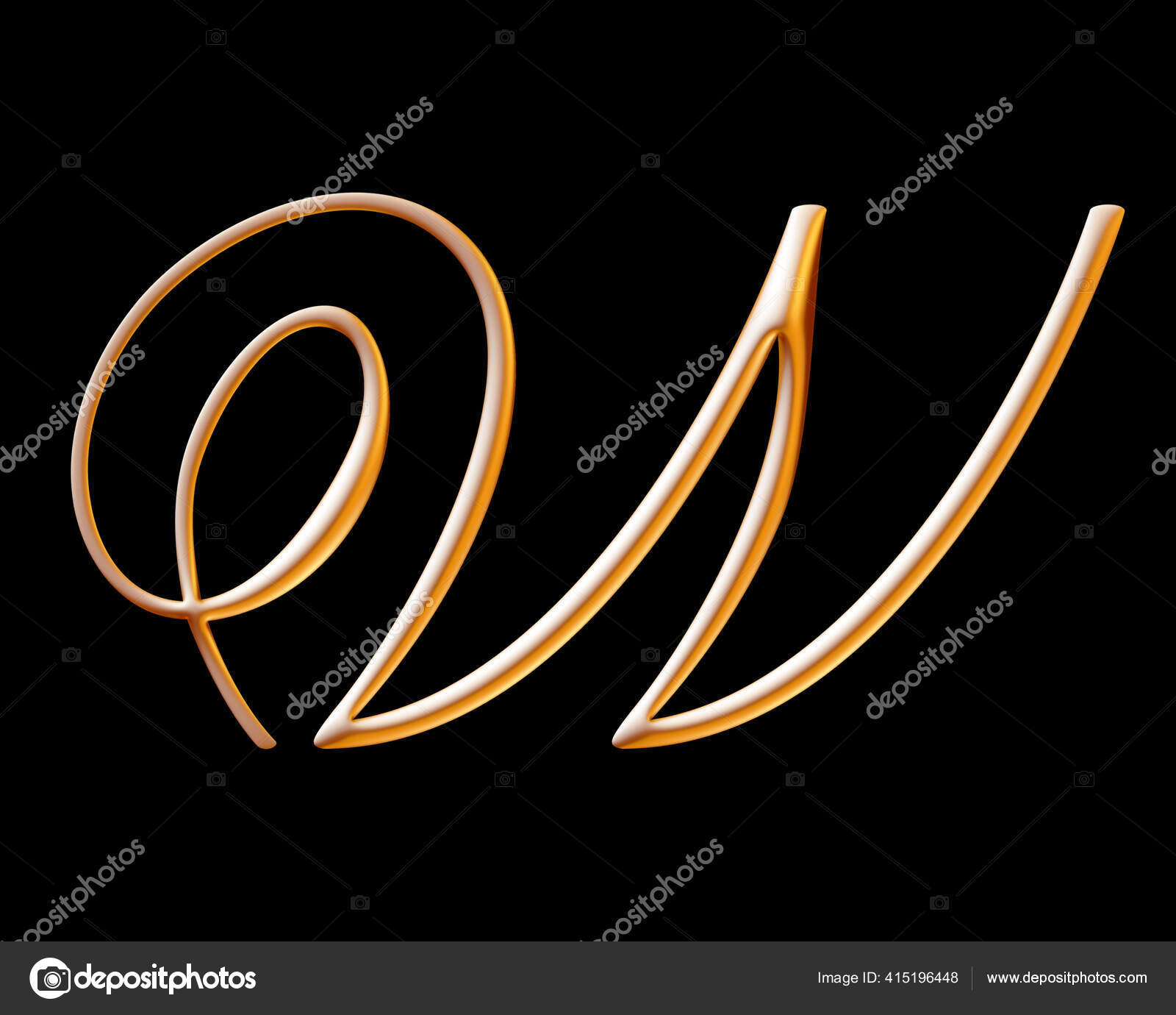 Alfabeto Dorado Letra Relieve Ilustración Mayúscula — Foto de stock ...