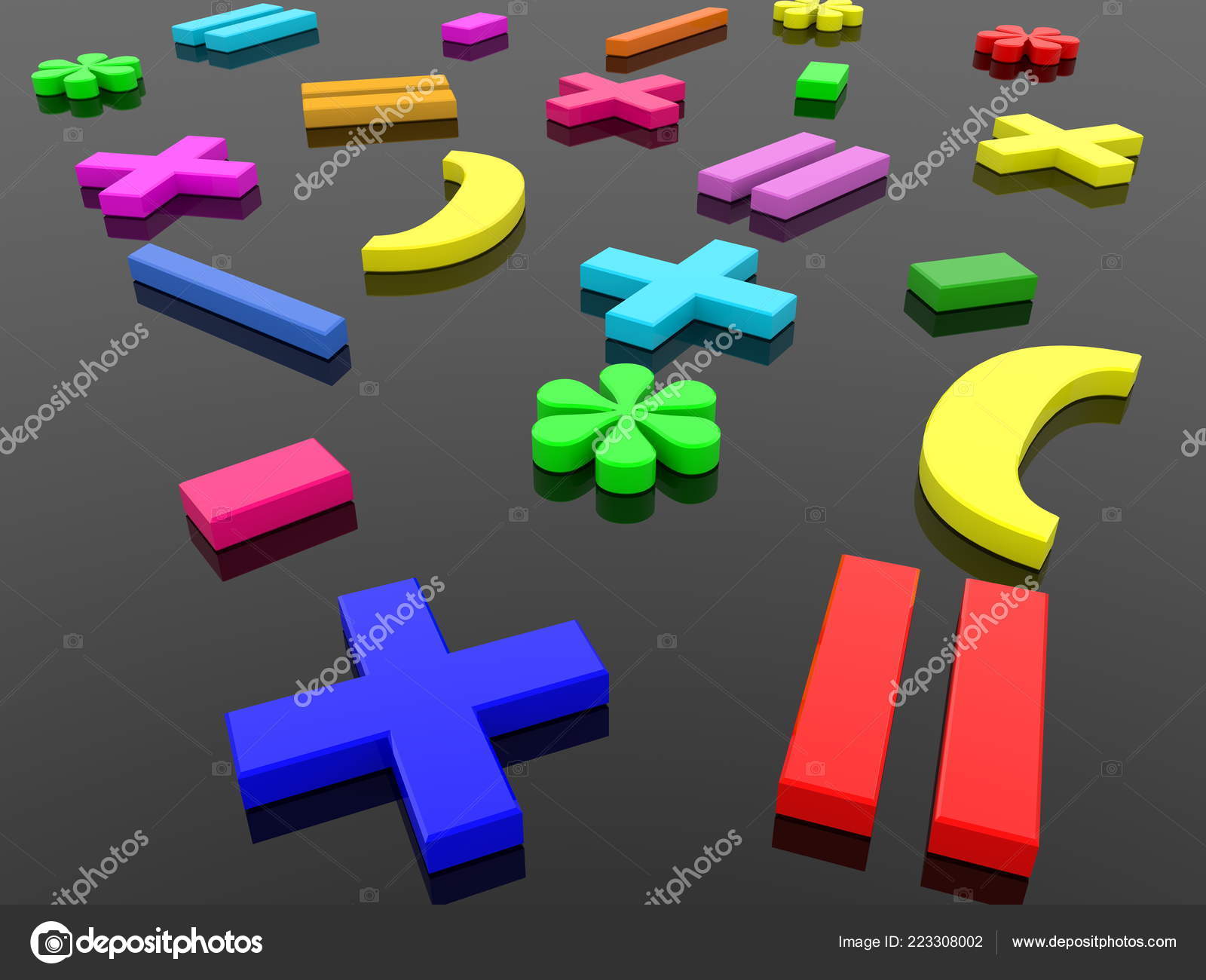 Colorful Numbers Letters Black Background Stock Photo by ©ilze79 223308002