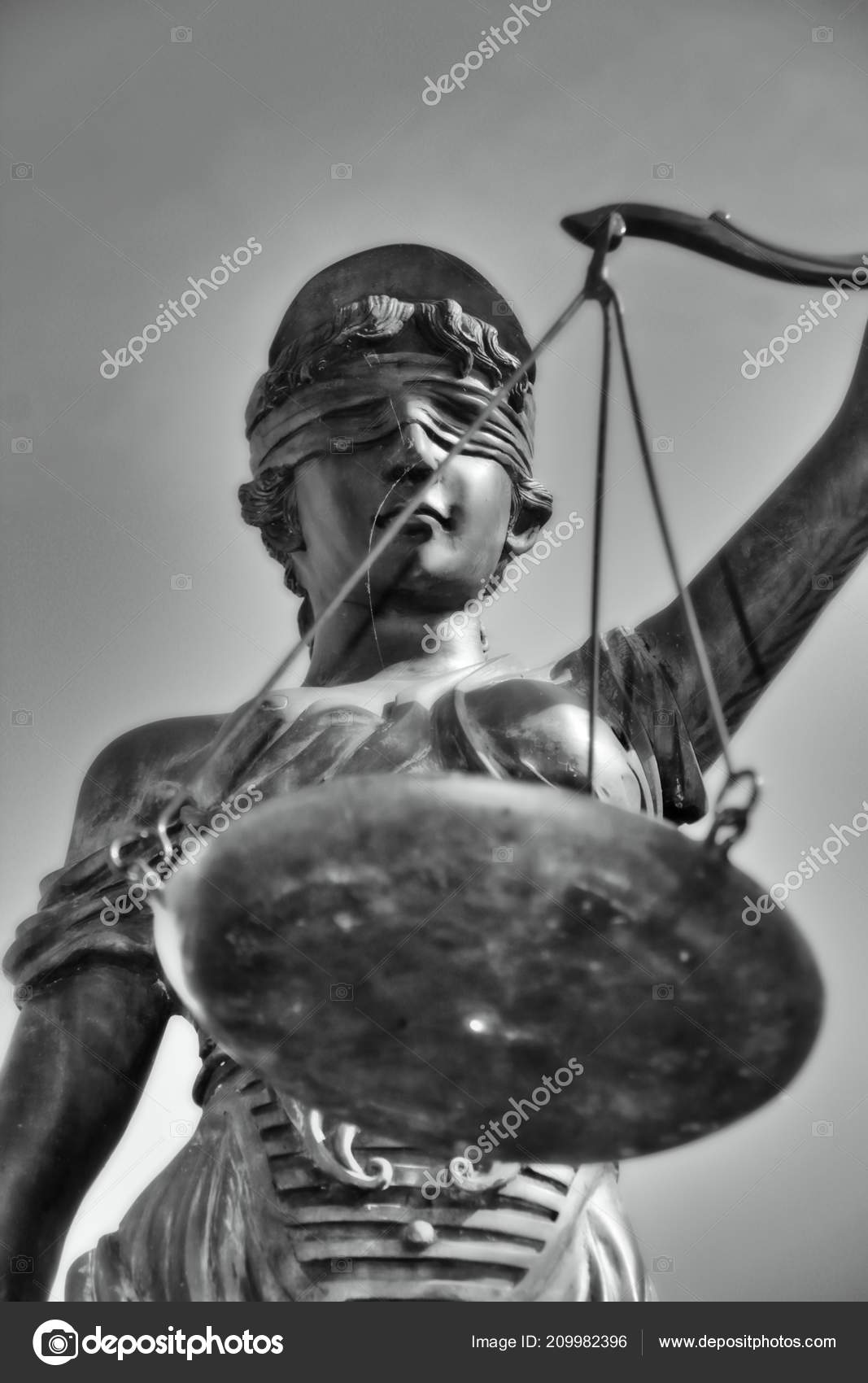 Justitia Goddess Justice Justitia Personification Justice — Stock Photo ...